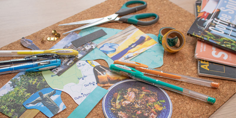 Create a “Vision board” with Signo roller balls
