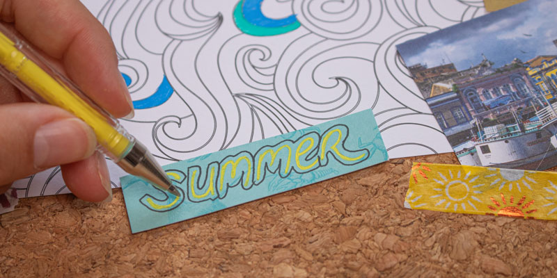 Create a “Vision board” with Signo roller balls